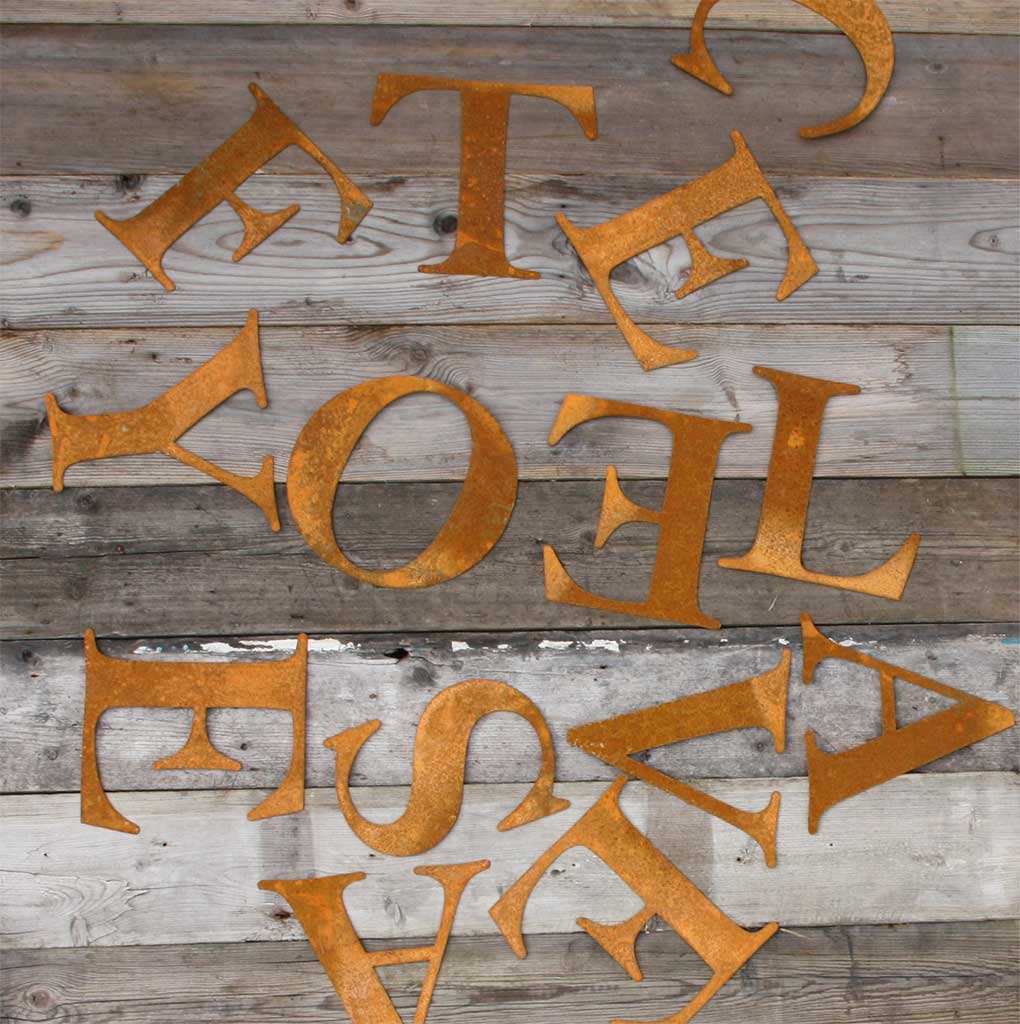 Rustic Metal Letters – InekoHome
